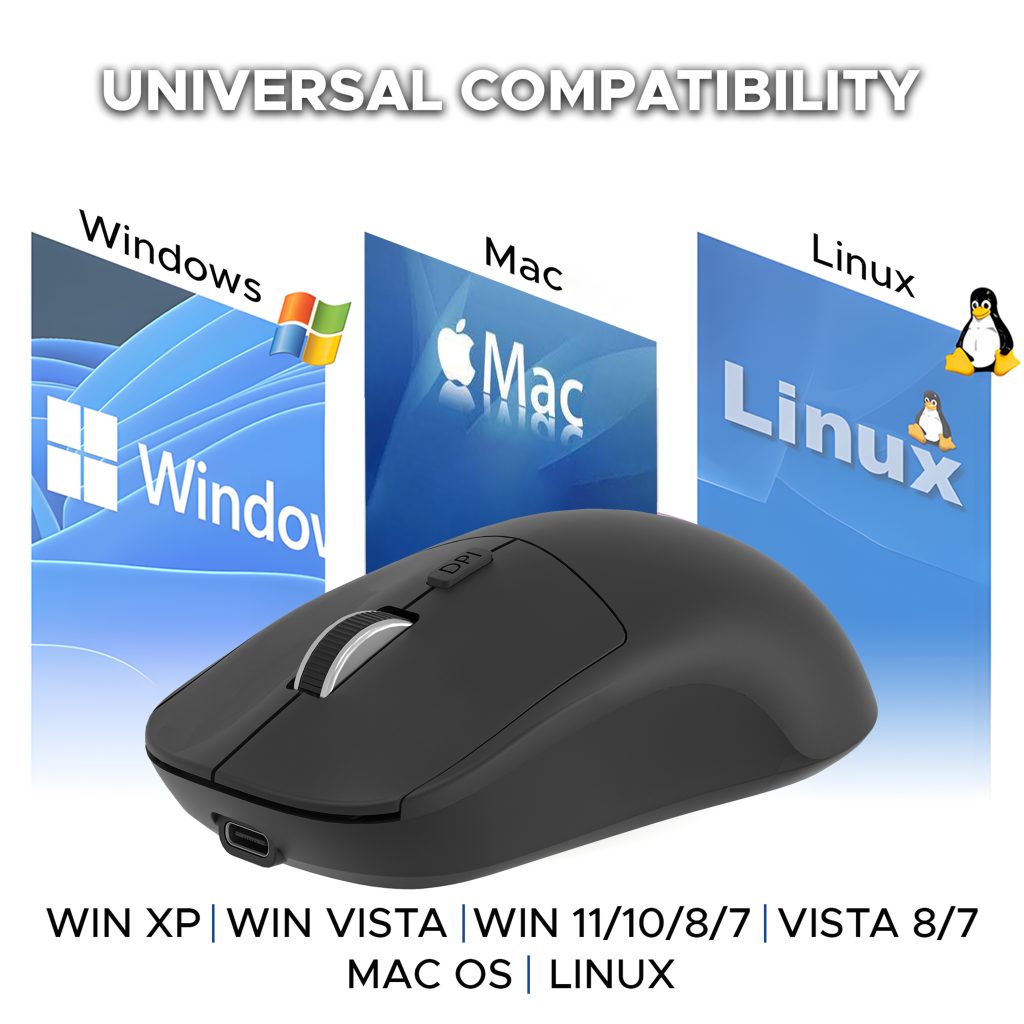 Ant Globe20 Wireless Optical Mouse, 4 Button, Dual Mode 2.4GHz ...