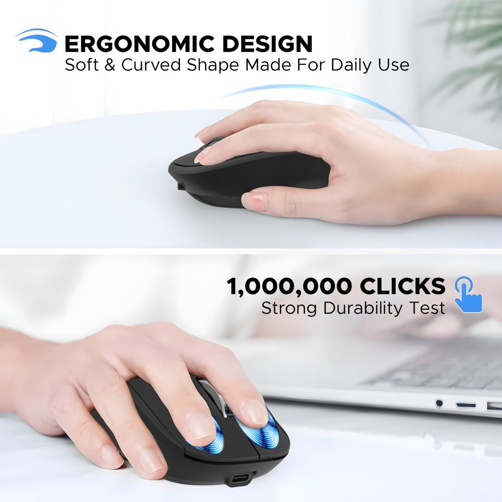 Ant Globe20 Wireless Optical Mouse, 4 Button, Dual Mode 2.4GHz ...