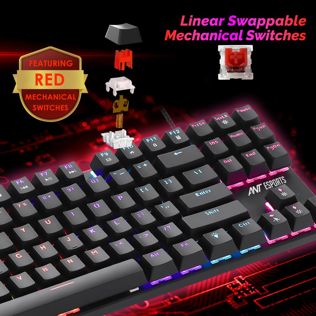 Ant Esports Scorpion MK20 Mechanical Black Wired keyboard - ANT E-SPORTS
