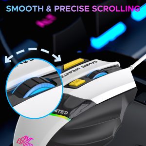 Ant Esports GM100 3600 DPI Wired RGB Gaming mouse Black&White - ANT E ...