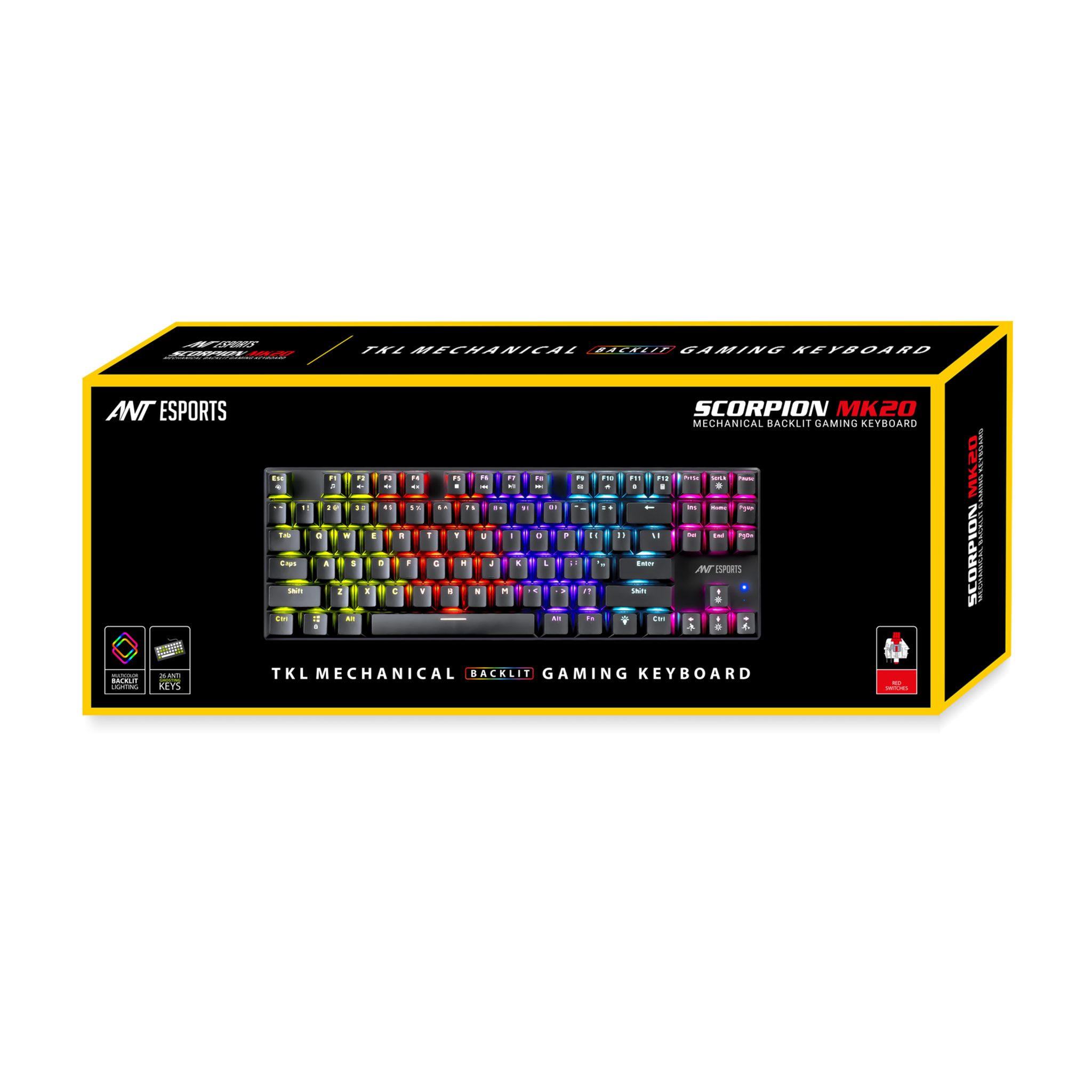 Ant Esports Scorpion MK20 Mechanical Black Wired keyboard - ANT E-SPORTS