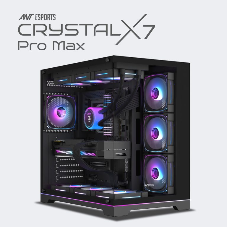 Ant Esports Crystal X7 Pro Max Mid Tower (ATX/M-ATX/M-ITX) Black ...