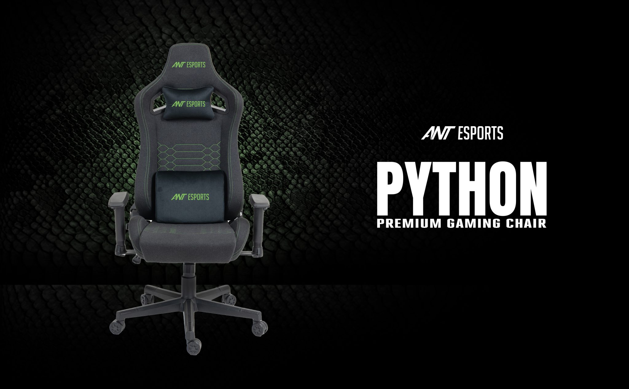 Ant Esports Python Premium Gaming Chair Black - ANT E-SPORTS
