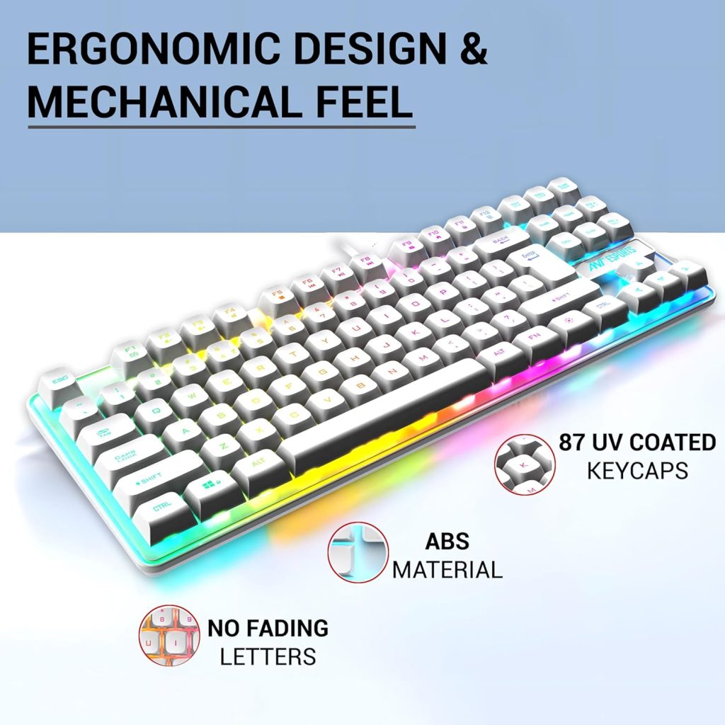 Ant Esports MK710 V2 Membrane TKL Wired Gaming Keyboard Mouse Combo ...
