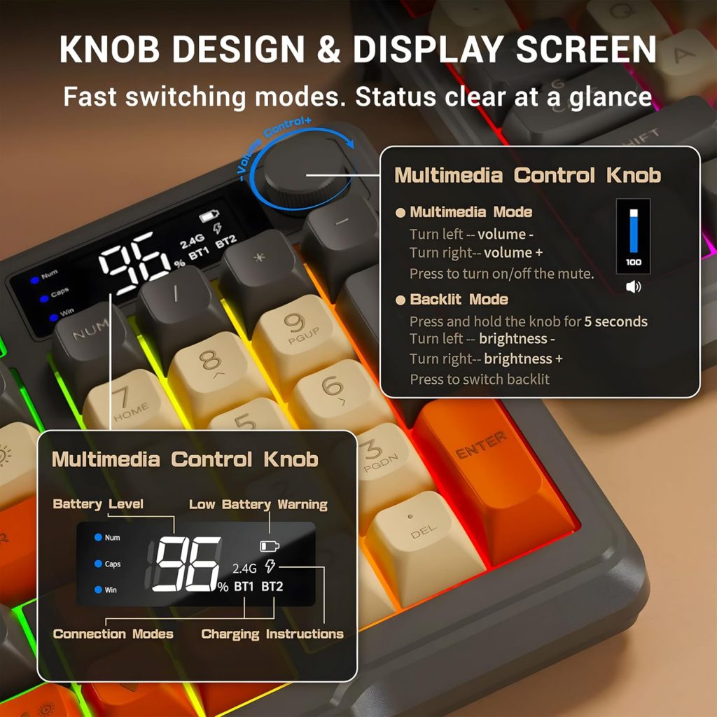 Ant Esports MK801 V2 Pro Wireless Mecha Membrane Backlit Gaming ...