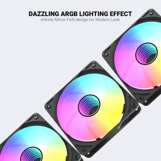 Ant Esports Crystal X6 Digital Mid Tower (E-ATX/ATX/M-ATX/M-ITX) Black ...