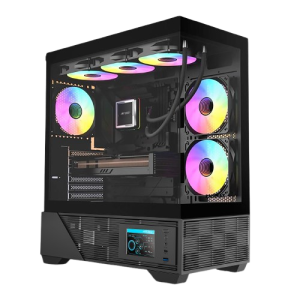 Ant Esports Crystal X6 Digital Mid Tower (E-ATX/ATX/M-ATX/M-ITX) Black ...