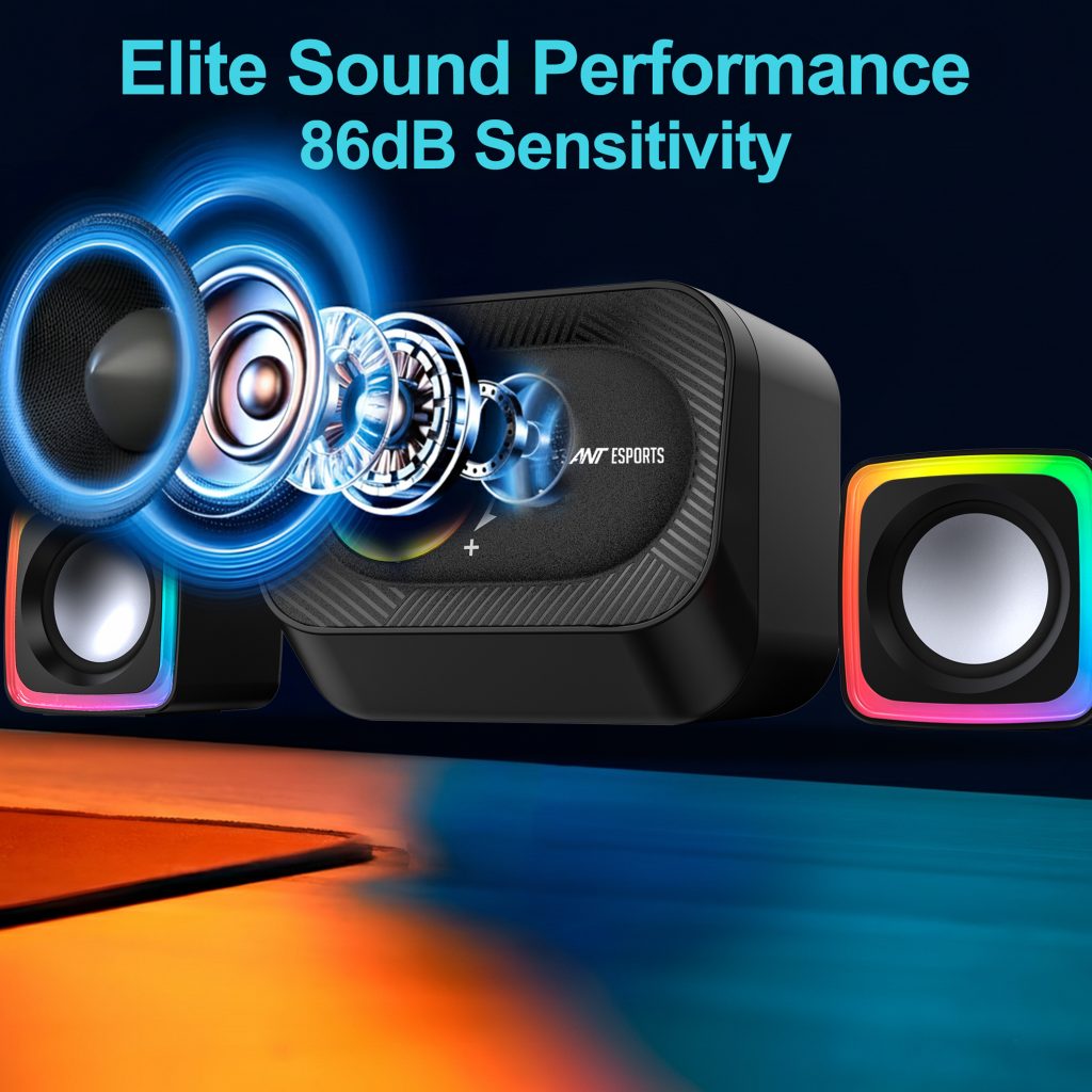 Ant Esports GS340 Speaker with 7 Mode RGB Light - ANT E-SPORTS