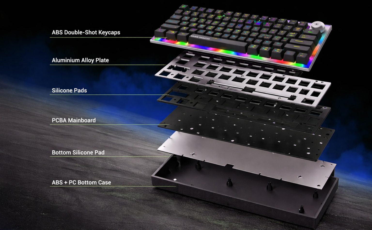 Ant Esports MK 4400 Pro Wireless Mechanical Gaming Keyboard Brown ...